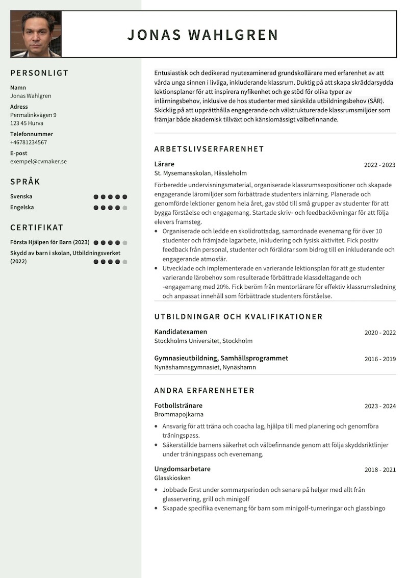 Hur man skriver ett grundskollärar-CV: exempel och steg-för-stegguide ...